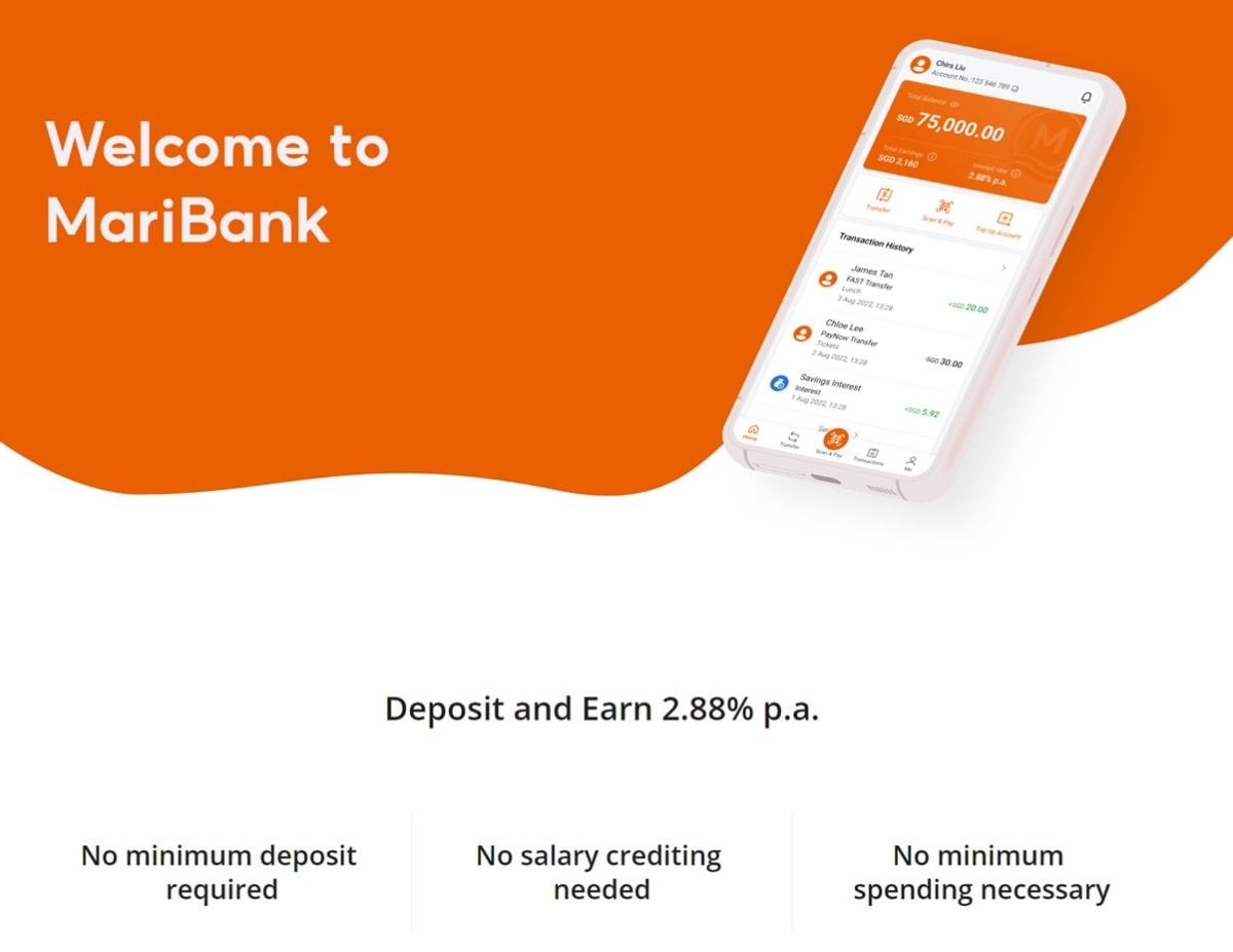 MariBank Account Review (Shopee) – 2.88% yield, SDIC insured, withdraw ...